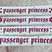 PASSENGER PRINCESS Decal Bumper Sticker, Stars, Flowers, Hearts ...
