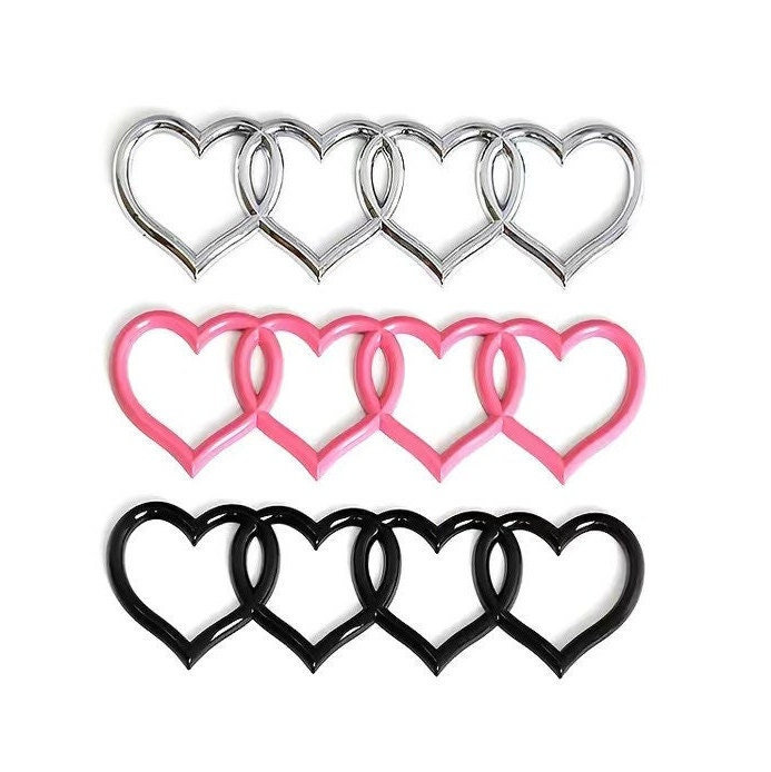 Cute Car Logo Heart Emblem, Exterior Accessories, Car Modification, Mod ...