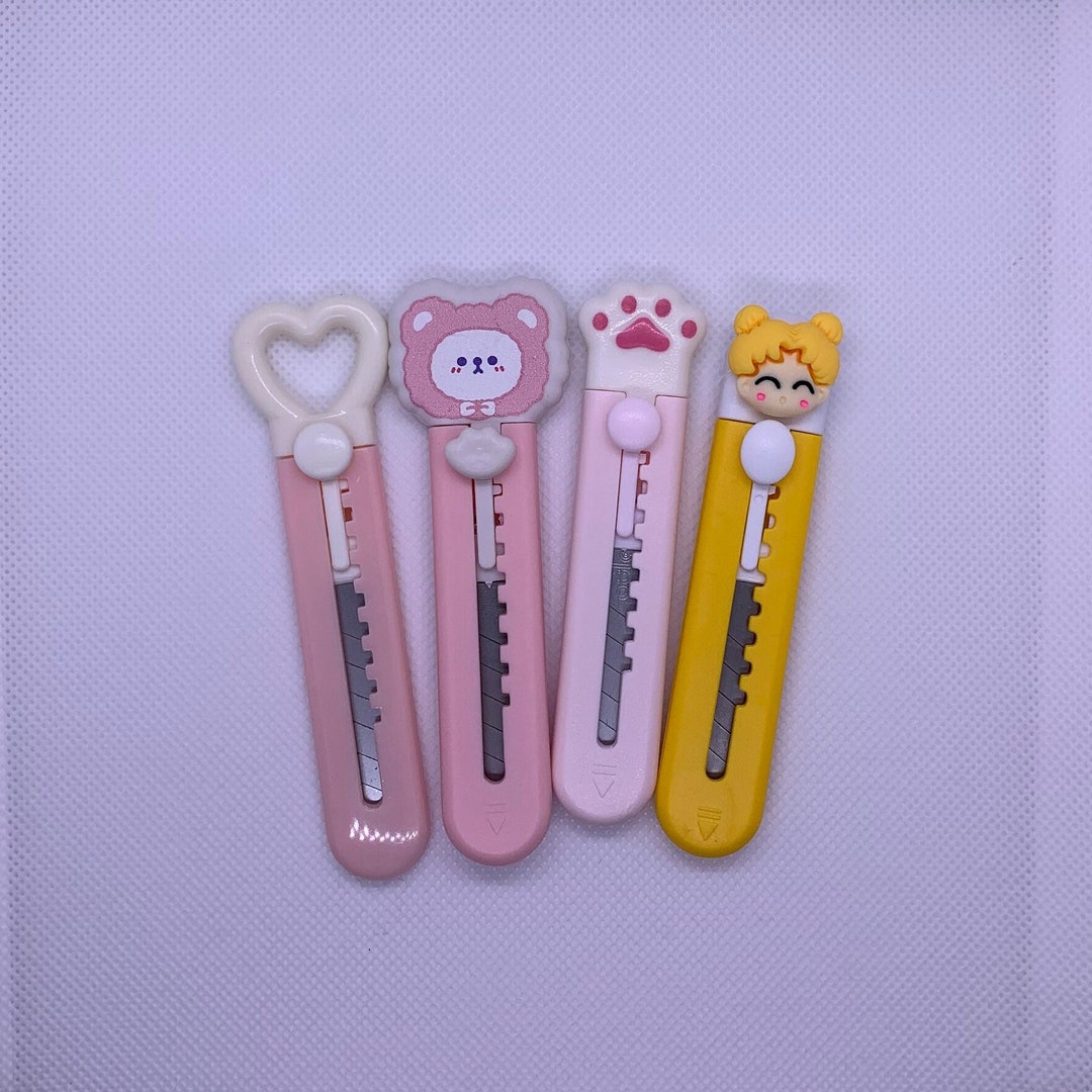 Cute Kawaii Box Cutters Cutter Anime Girl Bear Heart Paw - Etsy