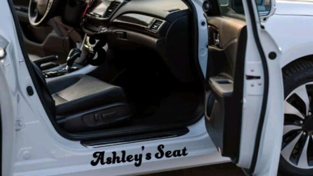 Girlfriend Seat Decal Sticker for Car, Passenger Princess, Drivers Side ...