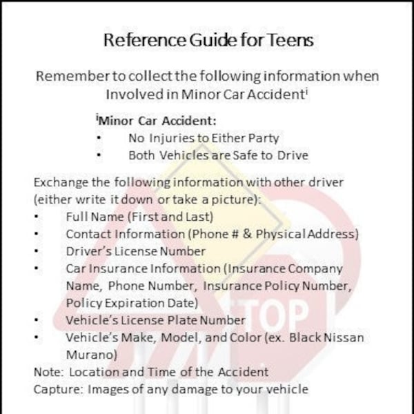 Car Accident Card - Etsy