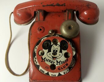 Antique Toy Telephone | Etsy