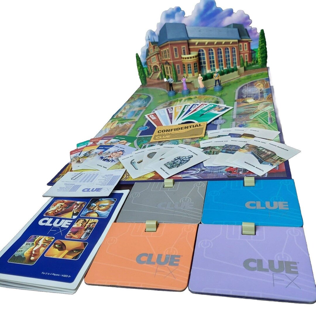 Parker Brothers CLUE FX Electronic Talking Board Game Complete and ...