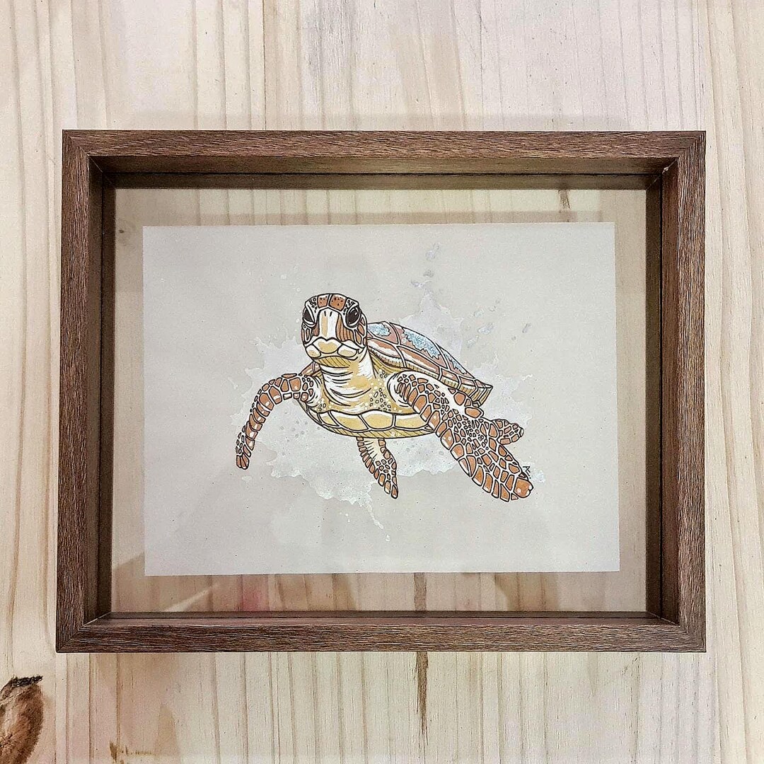 2-sided Sea Turtle - Etsy