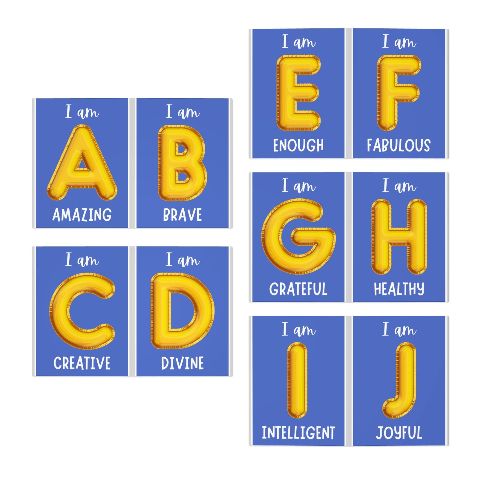 ABC Adventures: Colorful Alphabet Flash Cards for Early - Etsy