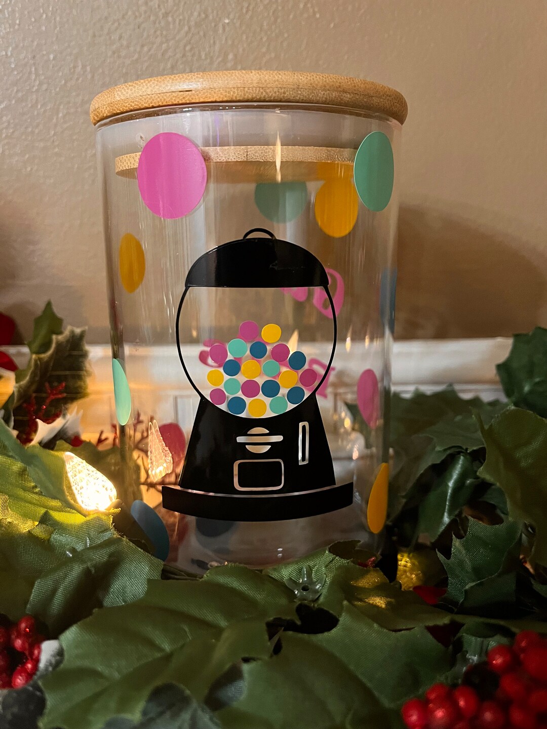 Gumball Jar With Vinyl Graphics - Etsy