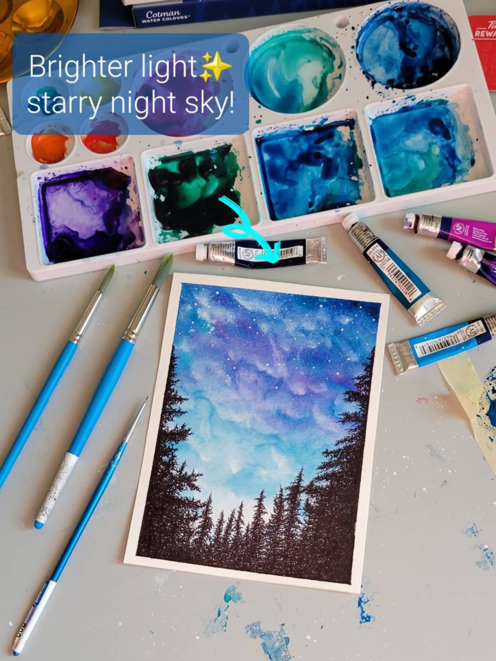 Custom Original Art Order Starry Night Sky Paintings - Etsy Canada