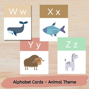 Alphabet Flashcards Alphabet Posters ABC Prints ABC Posters Preschool ...