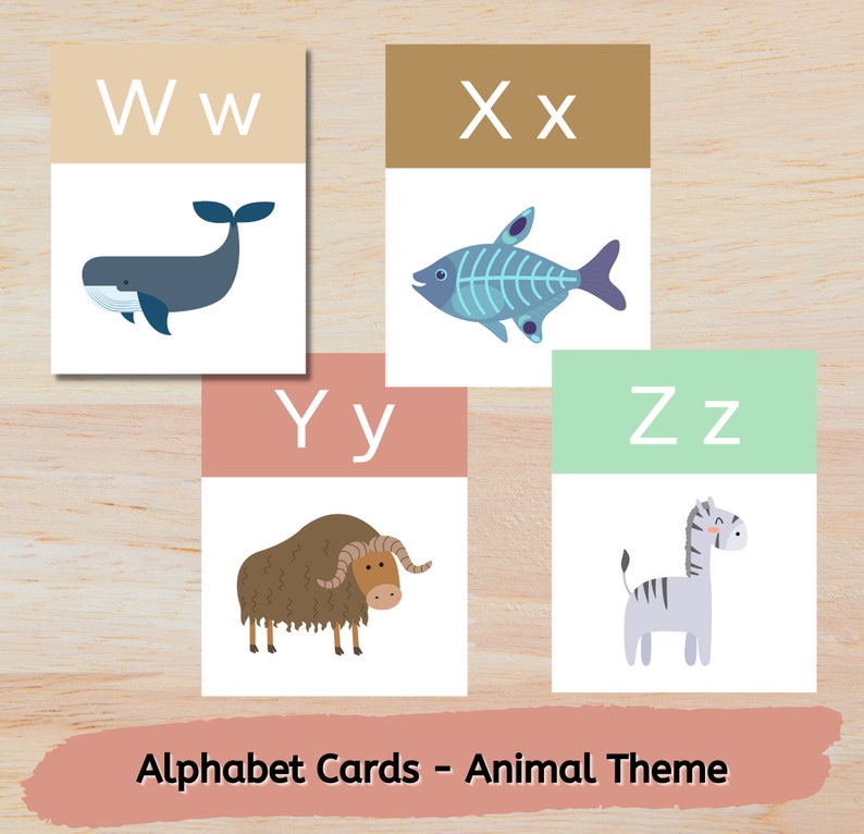 Alphabet Flashcards Alphabet Posters ABC Prints ABC Posters Preschool ...