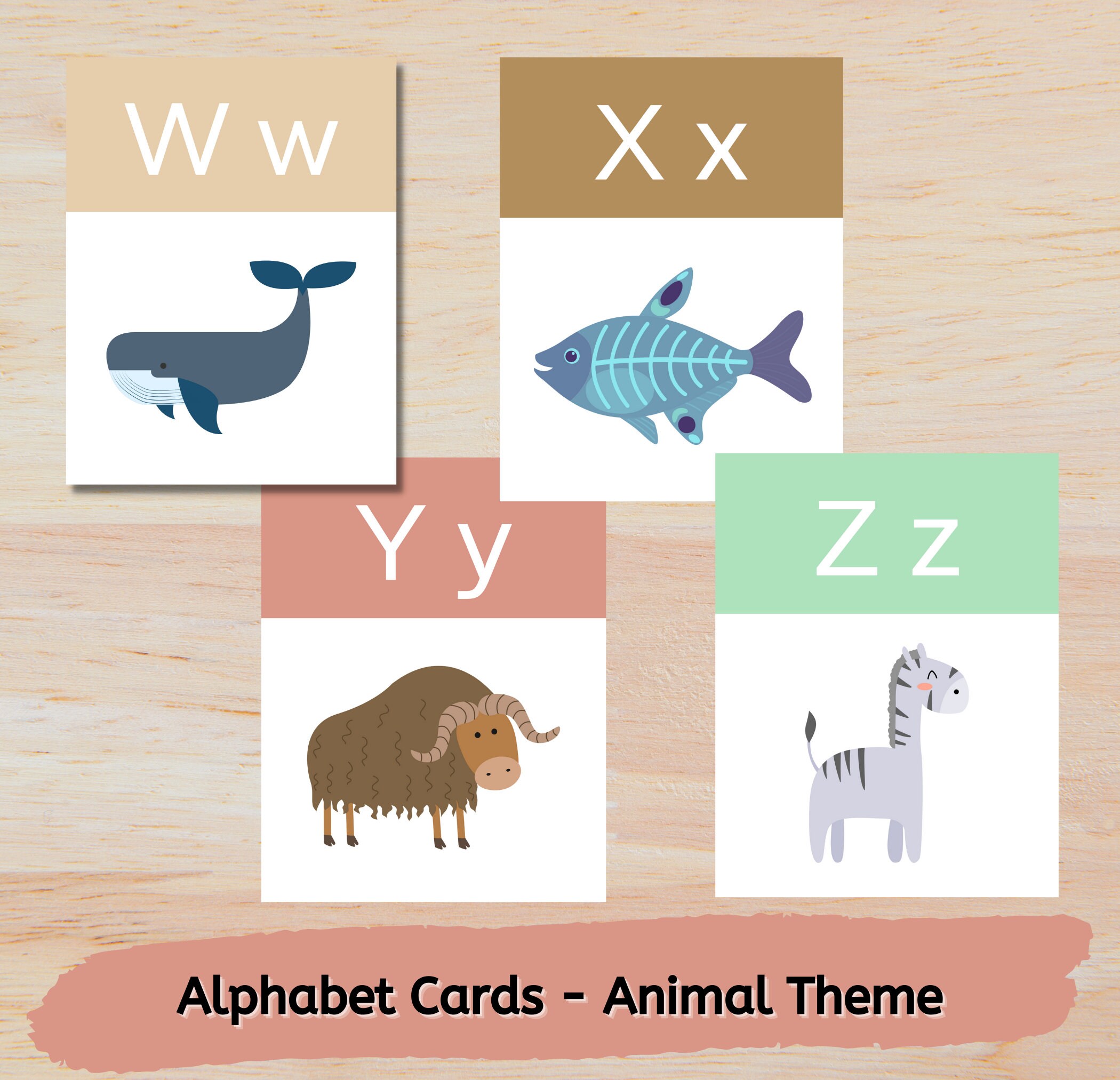 Alphabet Flashcards Alphabet Posters ABC Prints ABC Posters Preschool ...