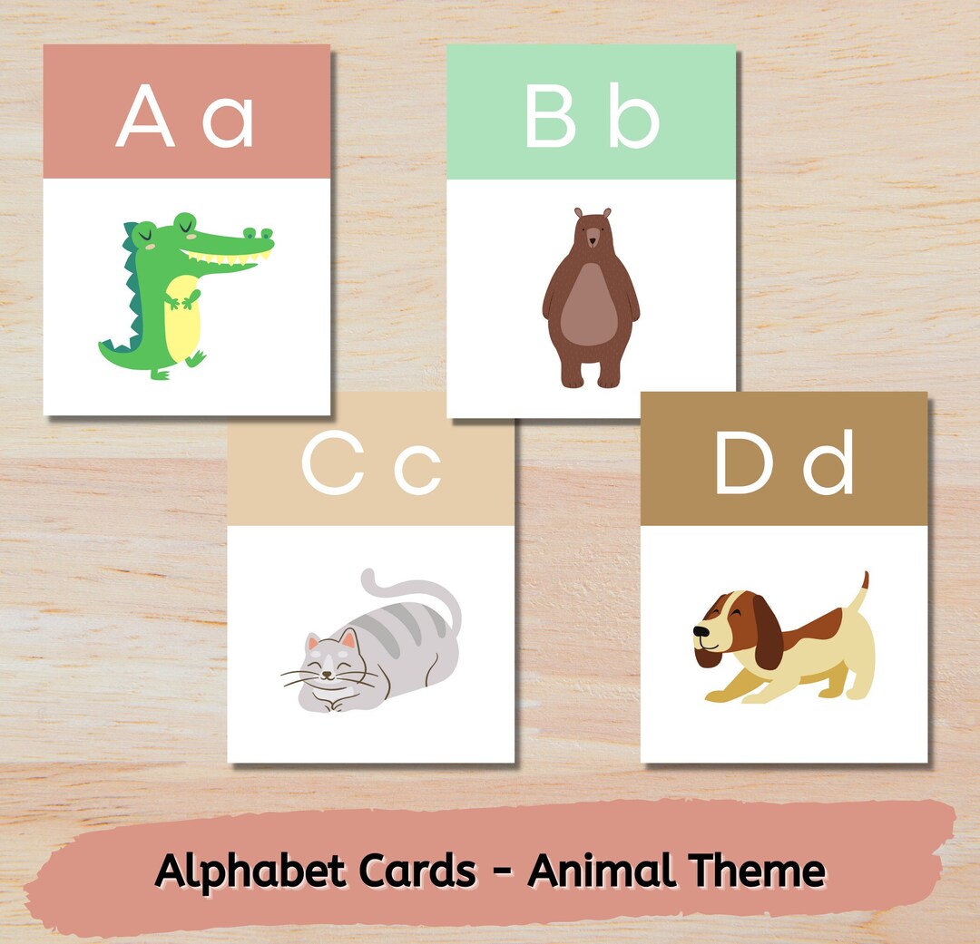 Alphabet Flashcards Alphabet Posters ABC Prints ABC Posters Preschool ...