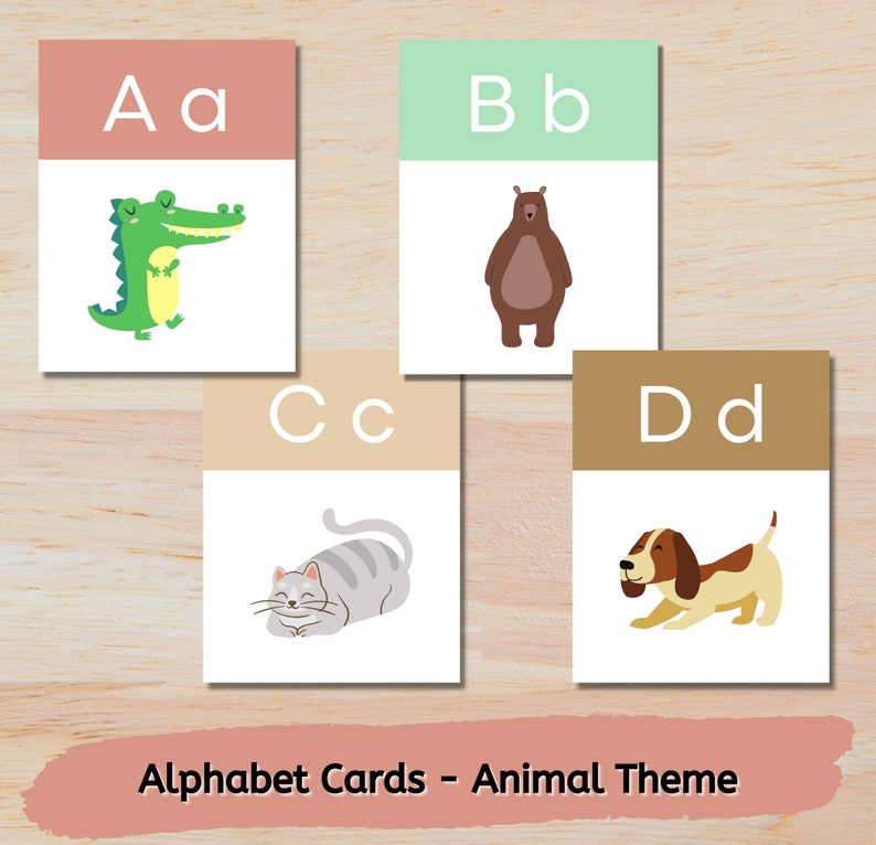 Alphabet Flashcards Alphabet Posters ABC Prints ABC Posters Preschool ...