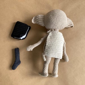 Harry Potter Dobby Doll, Crochet Doll, Amigurumi Doll, Christmas Gifts ...