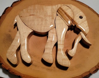 Elephant Intarsia - Etsy