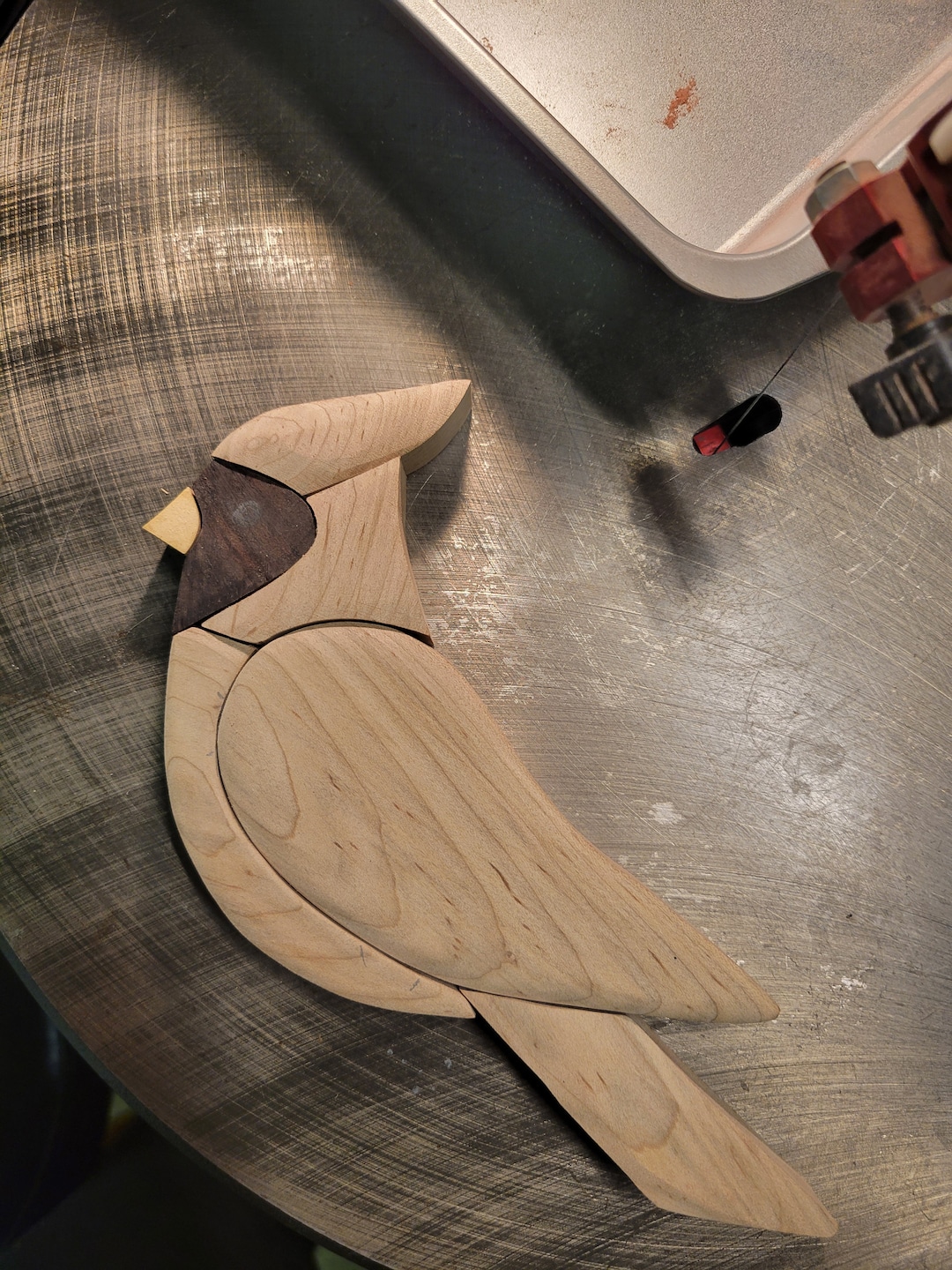 Wooden Intarsia Female Cardinal - Etsy