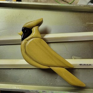 Male and Female Cardinal Pair, Wooden Intarsia, Home Decor, Mother's ...