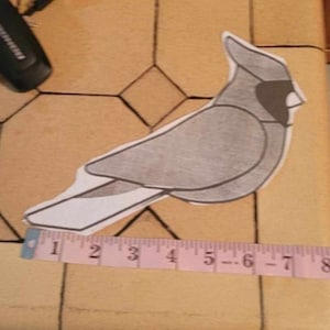 Wooden Intarsia Female Cardinal - Etsy