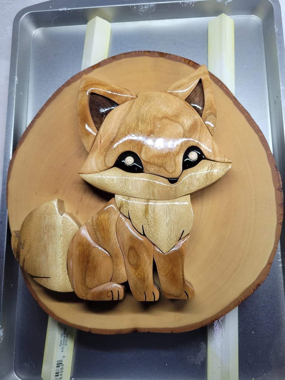 Wooden Intarsia Fox Wall Hanging - Etsy