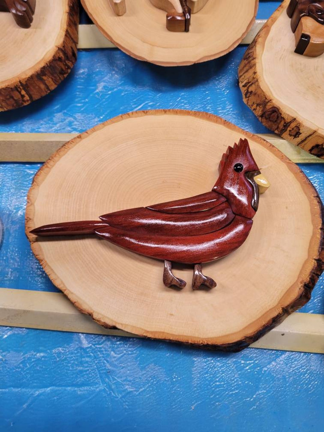 Wooden Intarsia Cardinal, Mother's Day Gift - Etsy