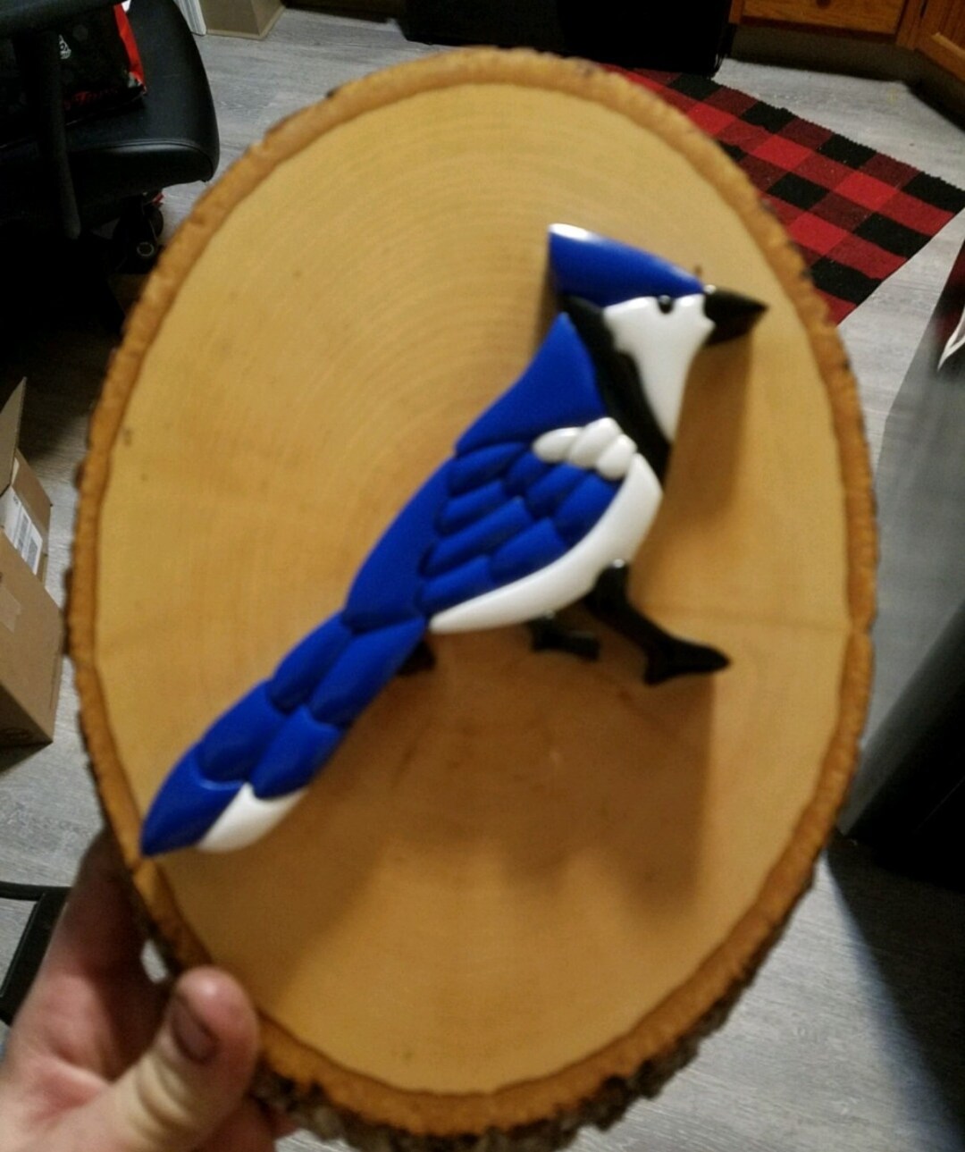 Wooden Blue Jay - Etsy