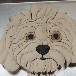 Custom Wooden Dog Intarsia - Live Edge Wall Hanging - Etsy