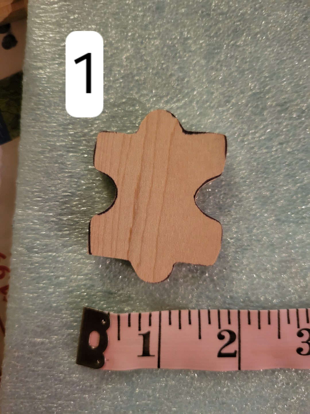 Wooden Puzzle Piece Key Chain. - Etsy