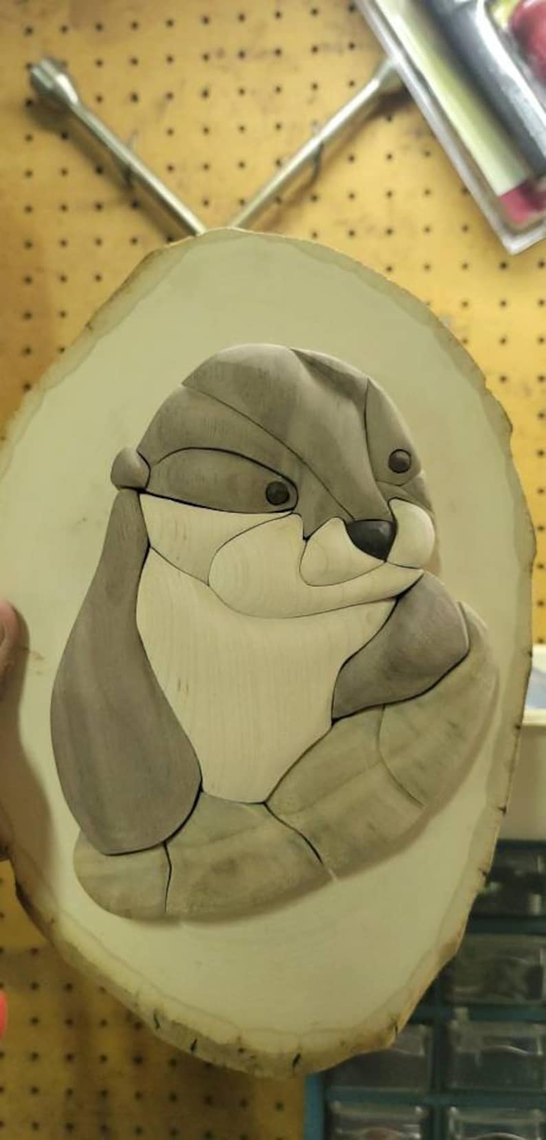 Wooden Intarsia Otter, Wall Hanging, Handmade - Etsy