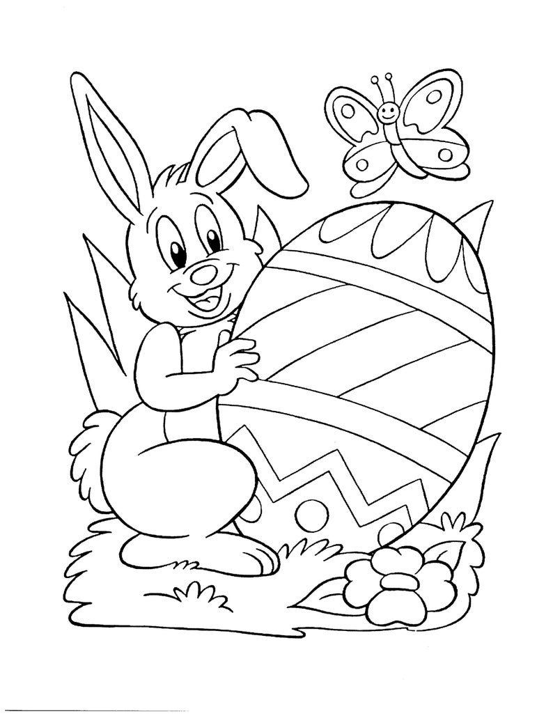 40 Festive Easter Coloring Pages Instant Download - Etsy