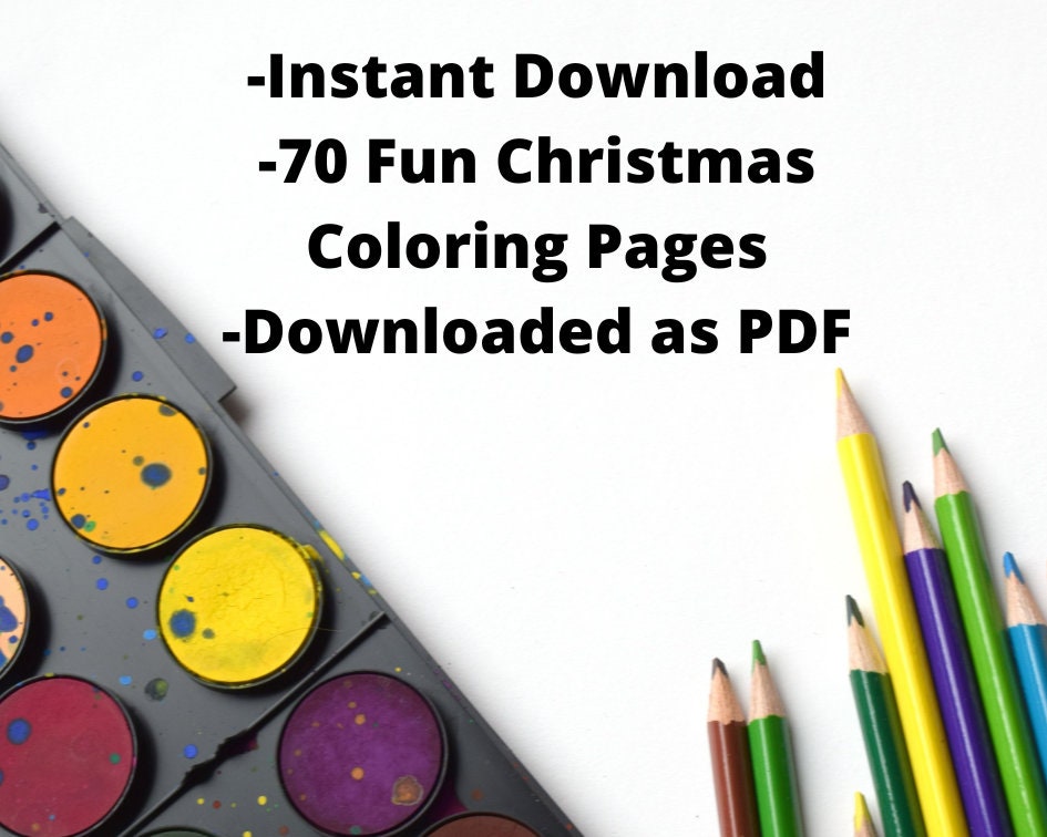 70 Fun Christmas Coloring Pages for All Ages - Etsy