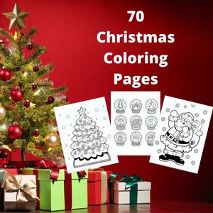 70 Fun Christmas Coloring Pages for All Ages - Etsy