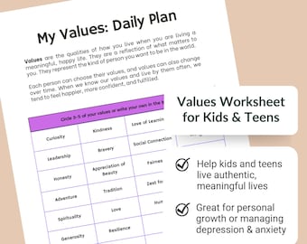 Strengths and Resources Worksheet for Kids & Teens EMDR - Etsy