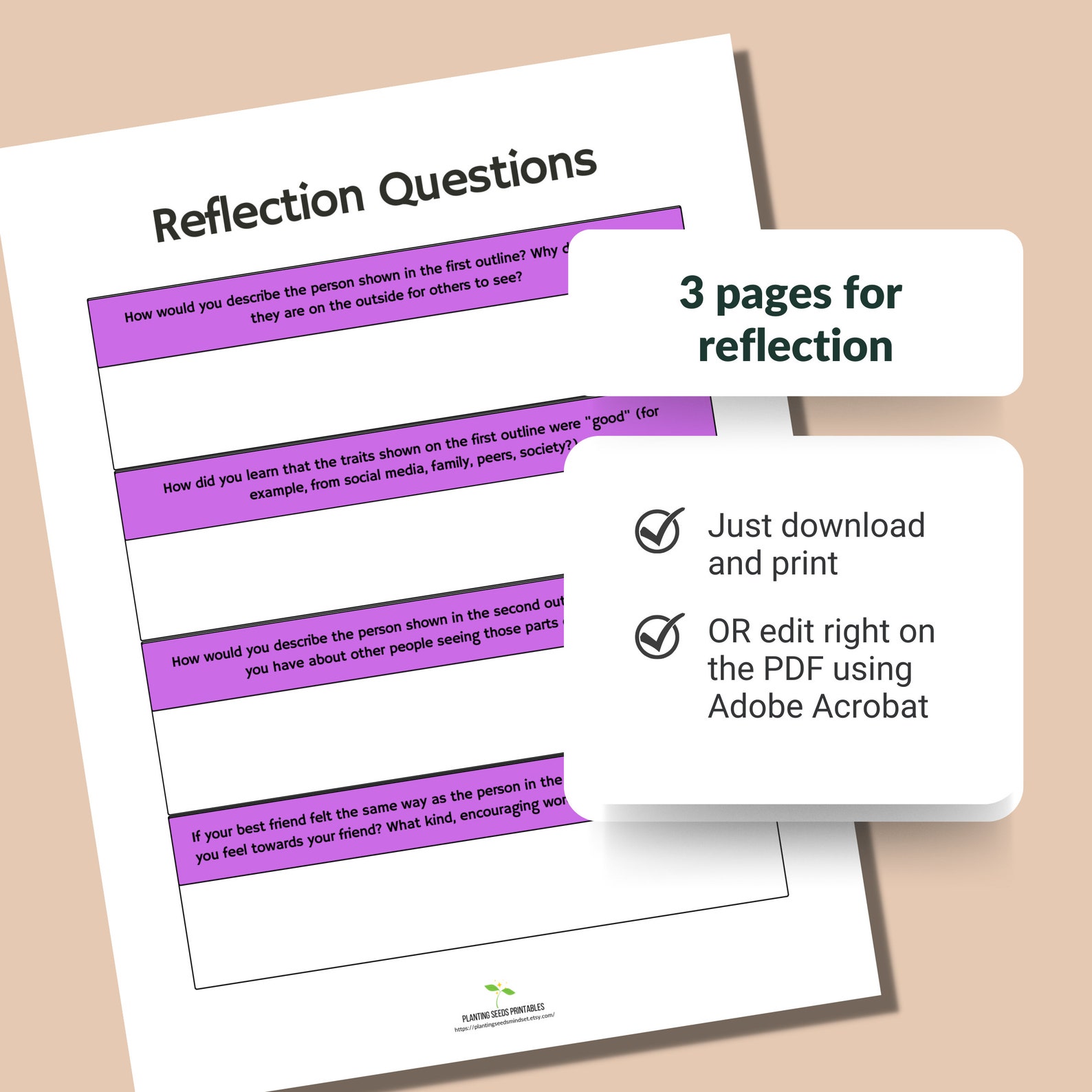 Self-esteem Worksheet for Kids and Teens, Identity Exploration ...