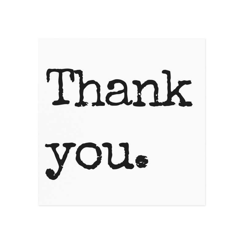 Thank You Square Magnet Inspirational Gift for Friend - Etsy