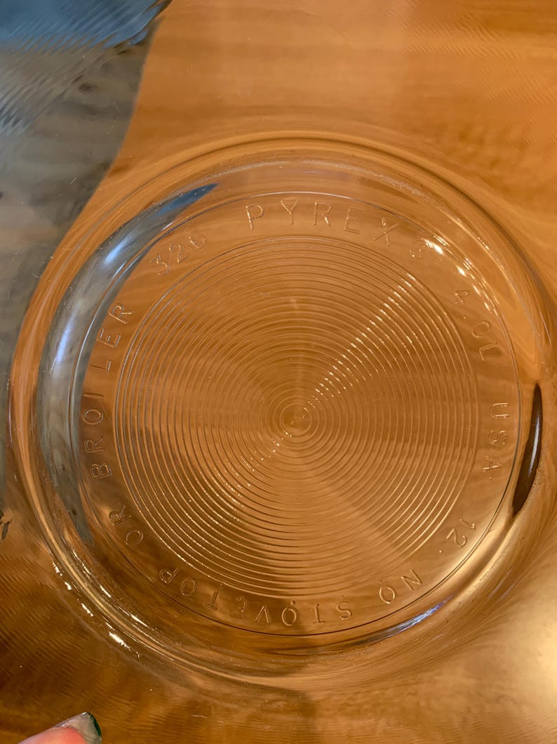 LARGE Clear Rimmed Pyrex 326 4L Mixing Bowl - Good Condition!! - Etsy
