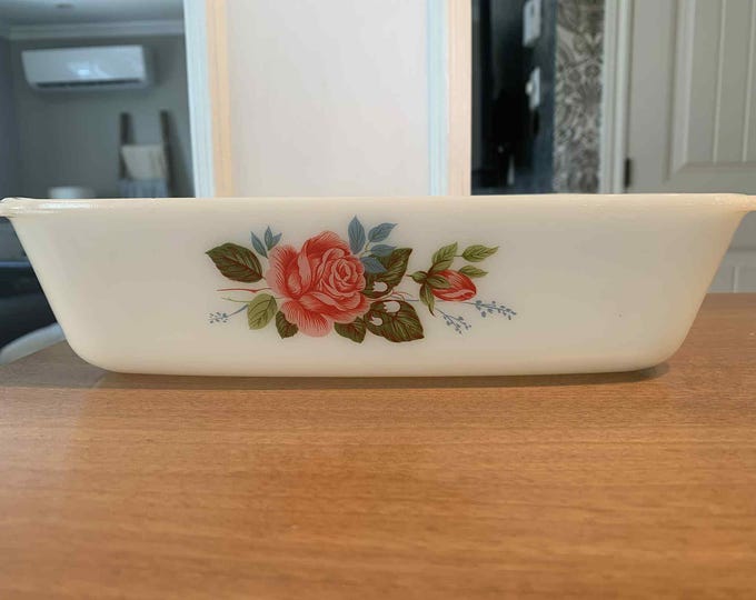 Vintage JAJ England Pyrex Cottage Rose Casserole Dish, 542 - Etsy
