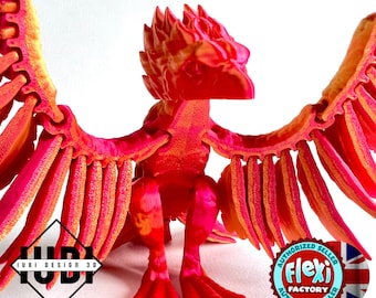 Articulated Phoenix, Flexible Phoenix Toy, Flexi Factory Authorized ...