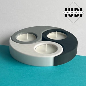 Harmony in Design: Yin Yang Yung Tealight Holder for a Stylish Home ...