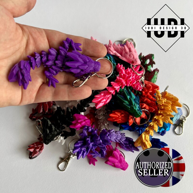 Cinderwing Dragon Keychain - Etsy