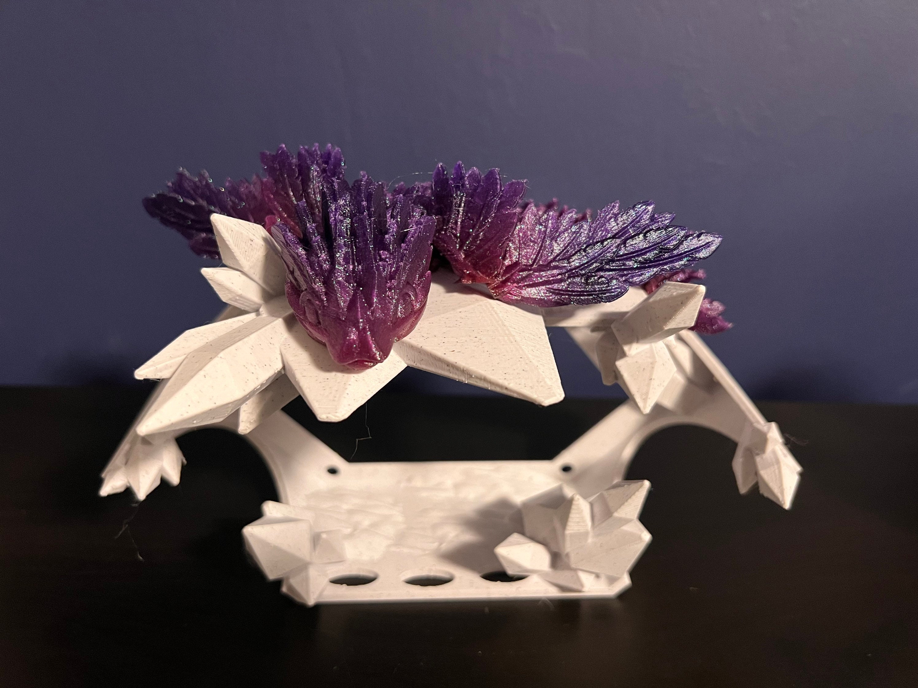 Crystal Cave Dragon Stand Majestic Display for Articulating - Etsy
