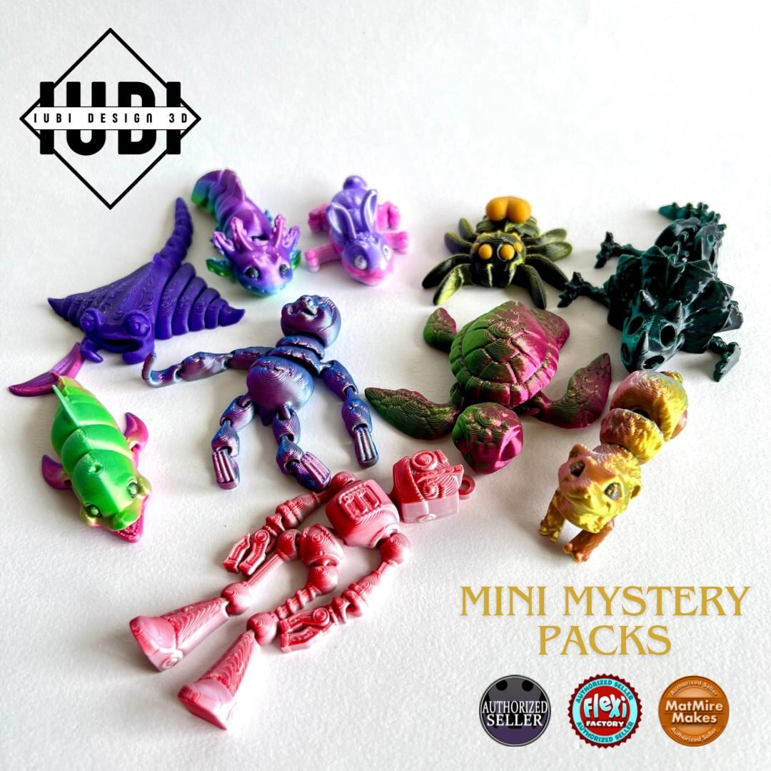 Micro Animals Mini Mystery Packs | 3D Printed Fidgets | Pockets Buddies ...