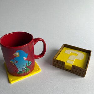 Super Mario Bros. Question Mark Block Coasters | Fun Game Room ...