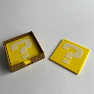 Super Mario Bros. Question Mark Block Coasters | Fun Game Room ...