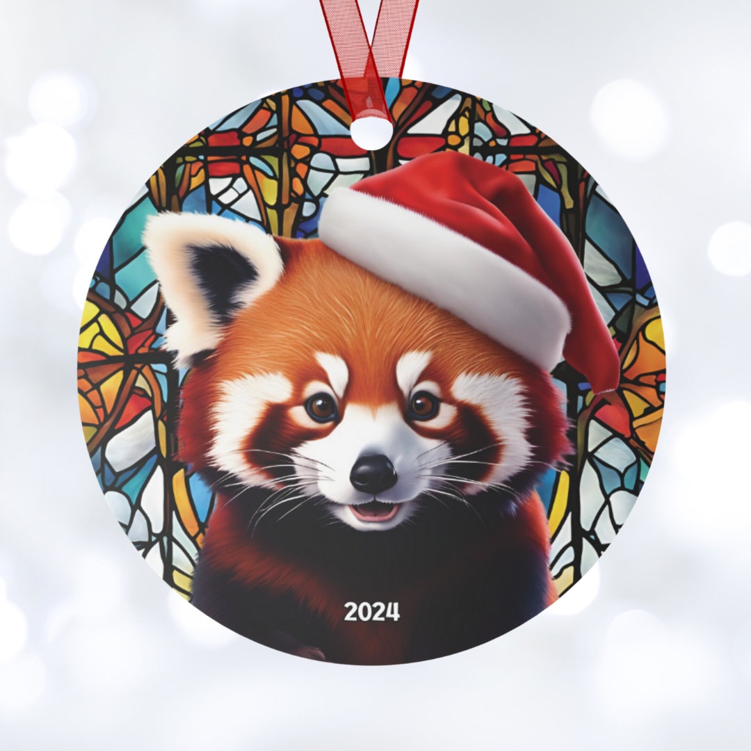 Red Panda Thin Metal Ornament, Red Panda Lover Gift, Red Panda Gift ...