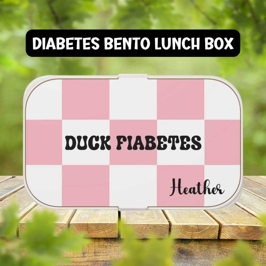 Personalized Diabetes Bento Lunch Box, Funny Diabetes Lunch Box, Type ...