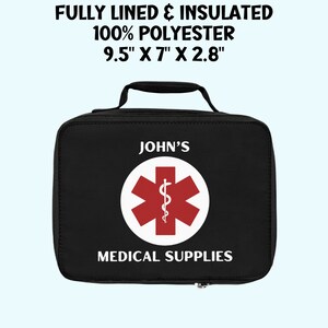 Personalized Medical Supplies Bag, Diabetes Bag, Medical Gift ...