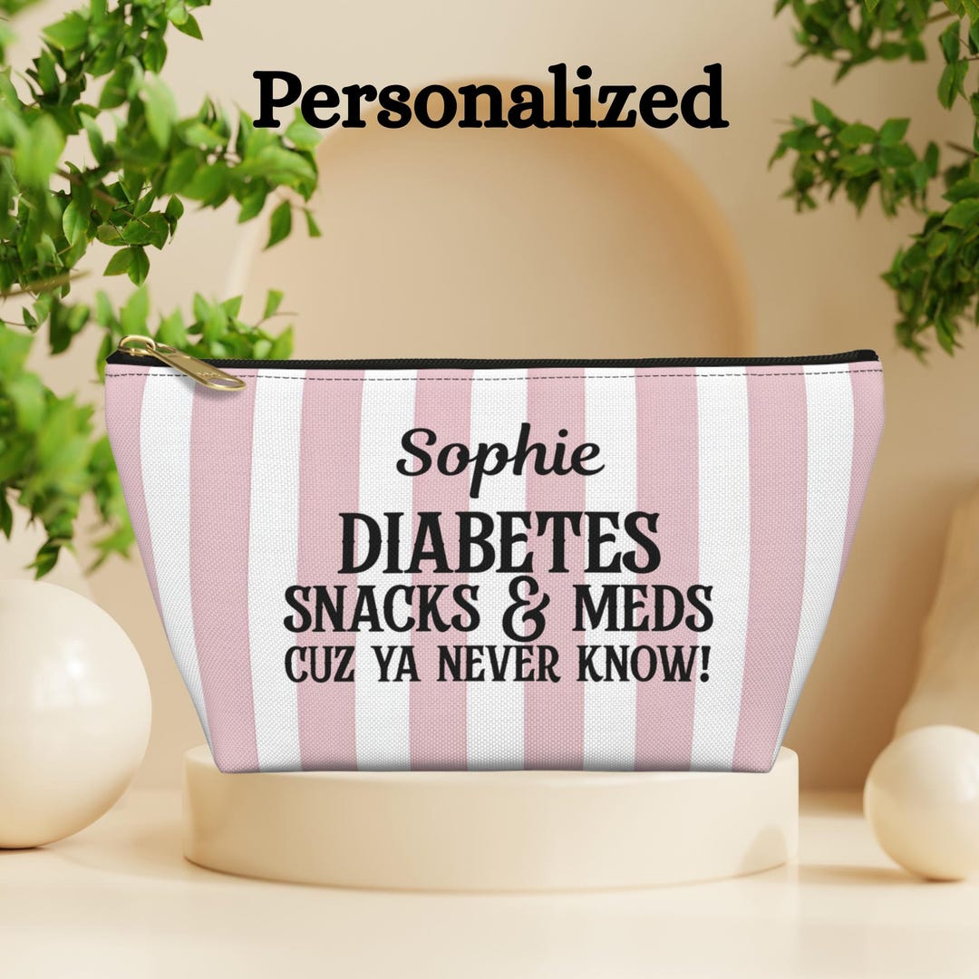 Personalized Diabetes Medication & Snack Pouch: T1D Travel Organizer - Etsy