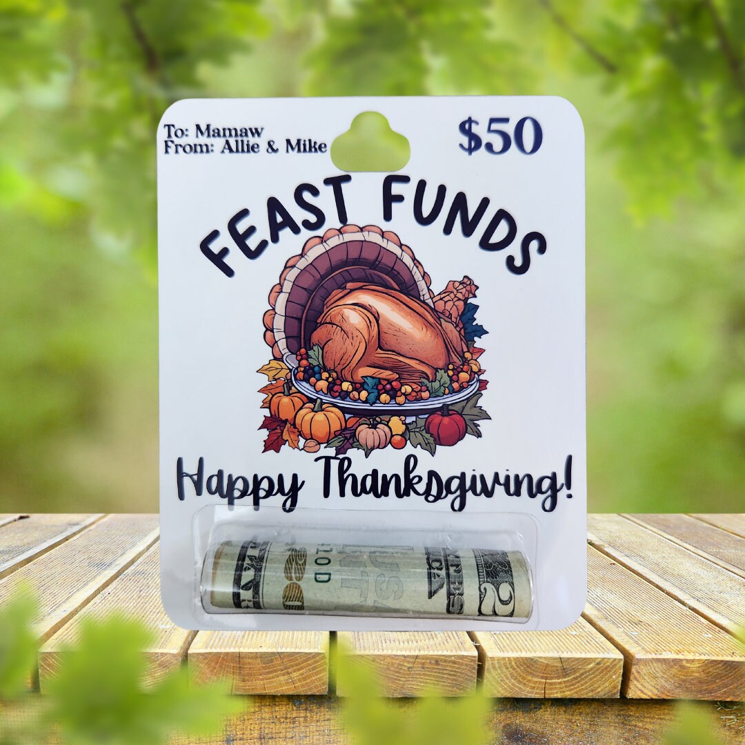 Thanksgiving Money Card, Funny Thanksgiving Card, Cash Gift ...