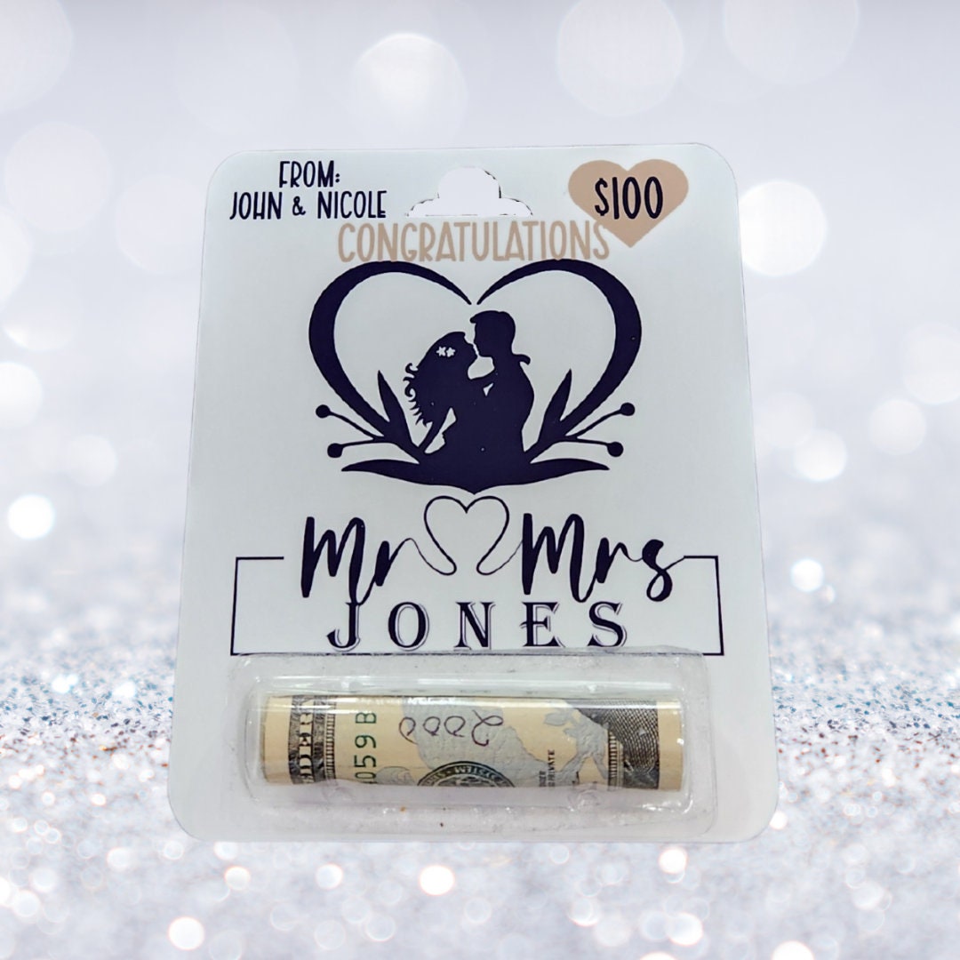 Personalized Wedding Money Card, Cash Gift, Unique Wedding Money Gift ...