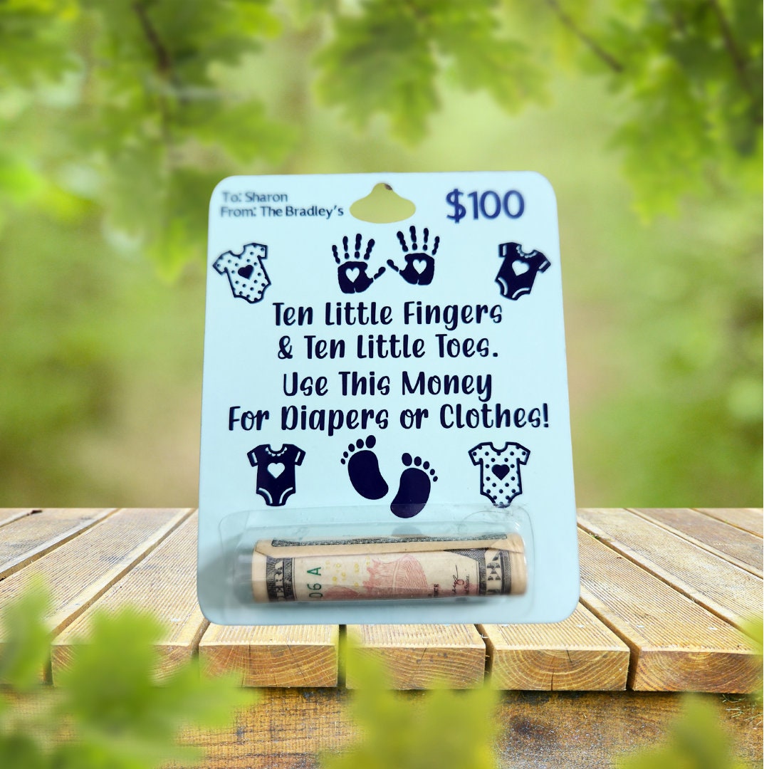 Personalized Baby Shower Money Card: Unique Cash Gift - Etsy