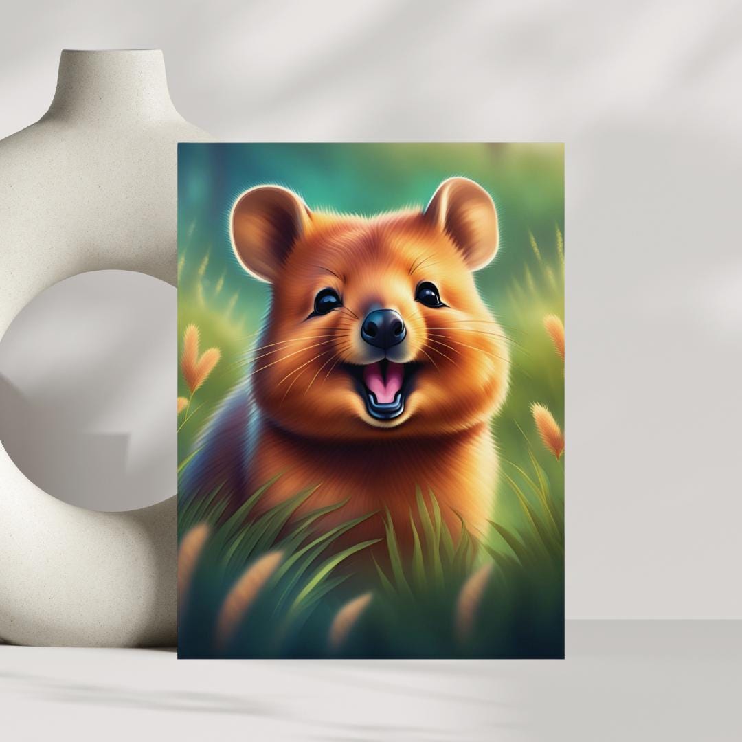 Quokka Art Print, Wildlife Poster, Home Decor, Quokka Lover Gift ...